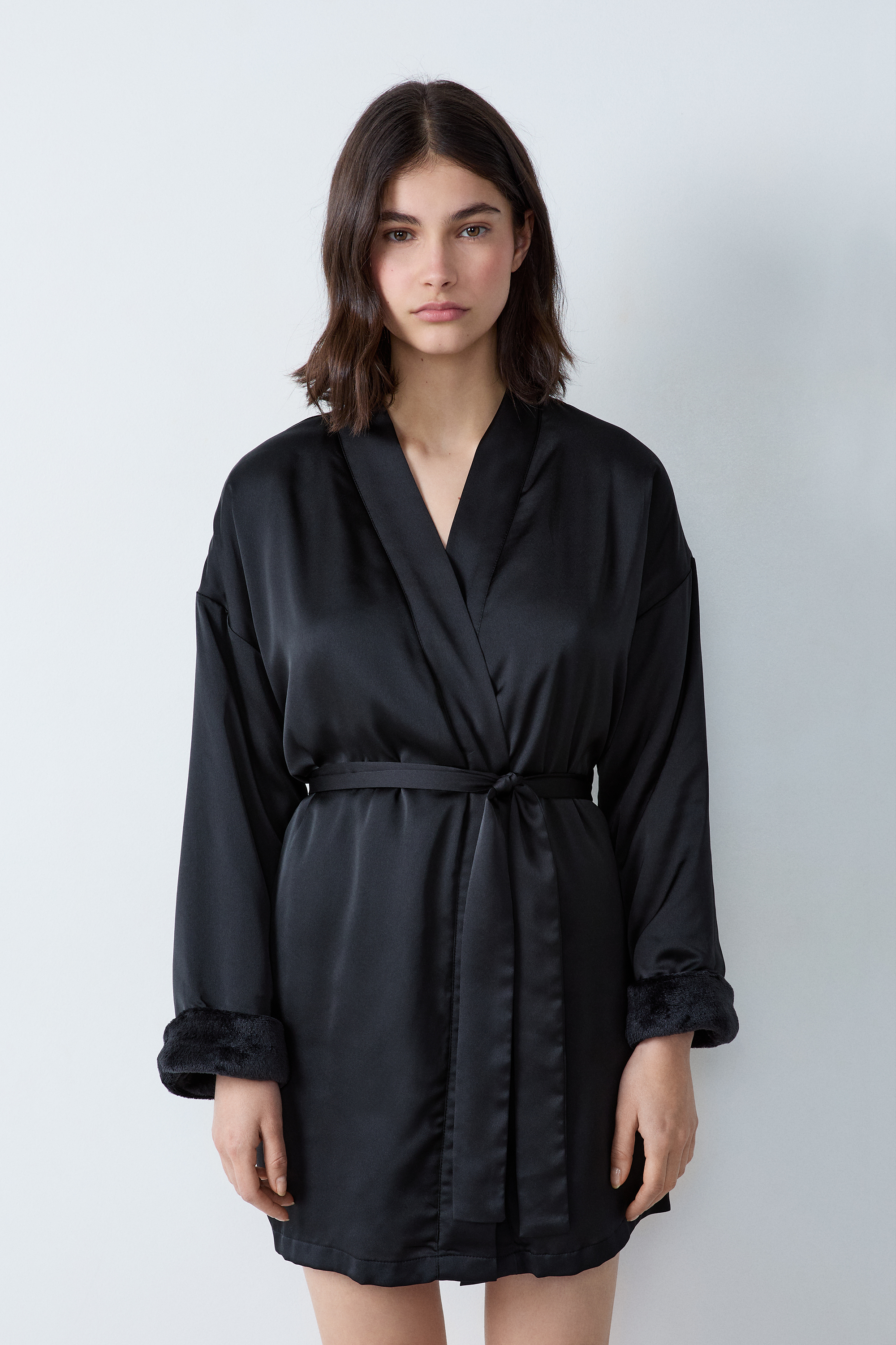 Bata interior de forro polar GREENLAND NOIR - ETAM