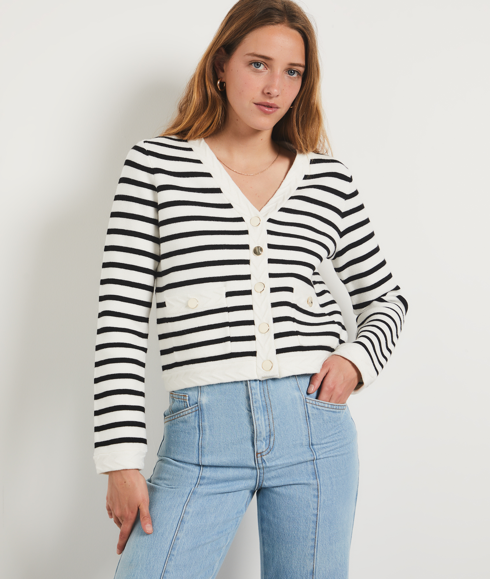 Chaqueta marinera corta FERDINANDE ECRU - ETAM